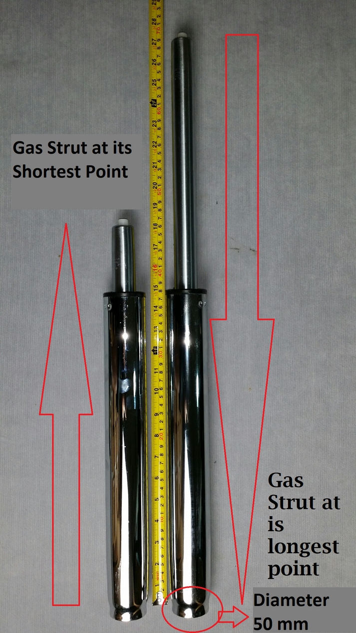 Gas Strut For A Bar Stool- Gas Lift Stool – Butts On Seats
